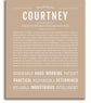 Courtney | Name Art Print – Name Stories