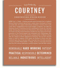 Courtney | Name Art Print – Name Stories
