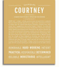 Courtney | Name Art Print – Name Stories