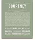 Courtney | Name Art Print – Name Stories