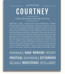Courtney | Name Art Print – Name Stories
