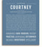 Courtney | Name Art Print – Name Stories