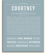 Courtney | Name Art Print – Name Stories