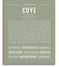 Coye | Name Art Print – Name Stories