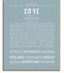 Coye | Name Art Print – Name Stories