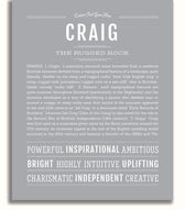 Craig | Name Art Print – Name Stories