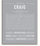 Craig | Name Art Print – Name Stories