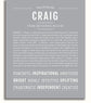 Craig | Name Art Print – Name Stories