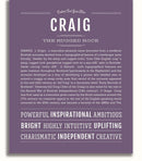 Craig | Name Art Print – Name Stories