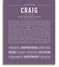 Craig | Name Art Print – Name Stories