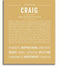 Craig | Name Art Print – Name Stories