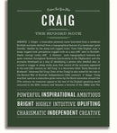 Craig | Name Art Print – Name Stories