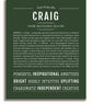 Craig | Name Art Print – Name Stories