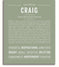 Craig Personalized Name Meaning Art Prints – Name Stories