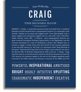 Craig | Name Art Print – Name Stories