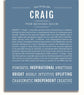 Craig | Name Art Print – Name Stories