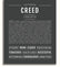 Creed Personalized Name Meaning Art Prints – Name Stories