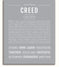 Creed Personalized Name Meaning Art Prints – Name Stories