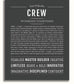 Crew | Name Art Print – Name Stories