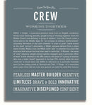 Crew | Name Art Print – Name Stories