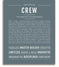 Crew | Name Art Print – Name Stories