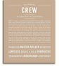 Crew | Name Art Print – Name Stories