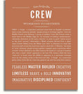 Crew | Name Art Print – Name Stories