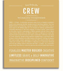 Crew | Name Art Print – Name Stories