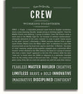 Crew | Name Art Print – Name Stories