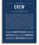 Crew | Name Art Print – Name Stories