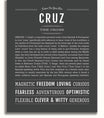 Cruz | Name Art Print – Name Stories