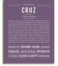 Cruz | Name Art Print – Name Stories