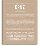 Cruz | Name Art Print – Name Stories