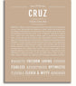 Cruz | Name Art Print – Name Stories