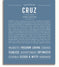 Cruz | Name Art Print – Name Stories