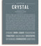 Crystal | Name Art Print – Name Stories