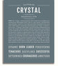 Crystal | Name Art Print – Name Stories