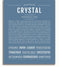 Crystal | Name Art Print – Name Stories