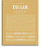 Cullan Personalized Name Meaning Art Prints – Name Stories