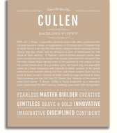Cullen | Name Art Print – Name Stories