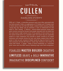 Cullen | Name Art Print – Name Stories