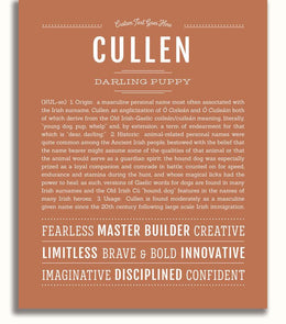 Cullen | Name Art Print – Name Stories