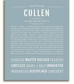 Cullen | Name Art Print – Name Stories