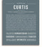 Curtis | Name Art Print – Name Stories