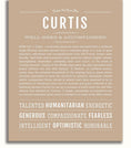 Curtis | Name Art Print – Name Stories