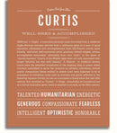 Curtis | Name Art Print – Name Stories