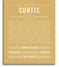 Curtis | Name Art Print – Name Stories