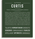 Curtis | Name Art Print – Name Stories