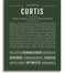 Curtis | Name Art Print – Name Stories