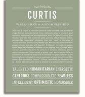 Curtis | Name Art Print – Name Stories